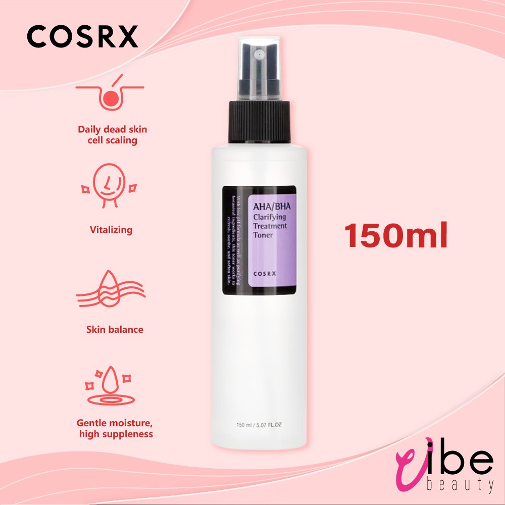 Jual COSRX AHA/BHA Clarifying Treatment Toner Full Size 150mL / Gentle ...