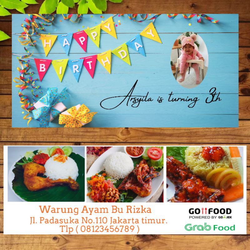 Jual SPANDUK/BANNER CUSTOM/SIAP CETAK /SPANDUK MURAH | Shopee Indonesia