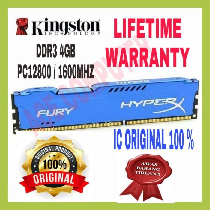 Jual RAM KINGSTON HYPER X FURY GAMING DDR3 4GB PC 12800 LONGDIMM ...