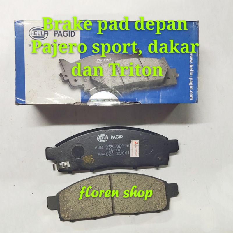Jual Brake pad depan Pajero sport, dakar dan Triton merk hella | Shopee ...