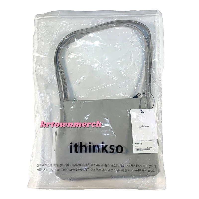 Jual [READY] ITHINKSO KOREA | Mini Neat Bag Black / Gray / Peachpink / Beige / Ice Blue / Lime ...