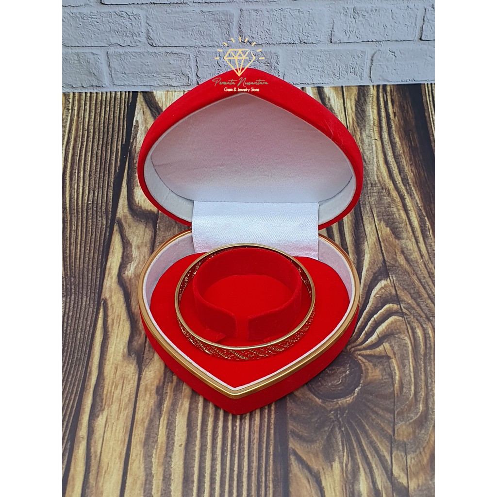 Jual Box Gelang Kotak Perhiasan Gelang Bentuk LoveList | Shopee Indonesia