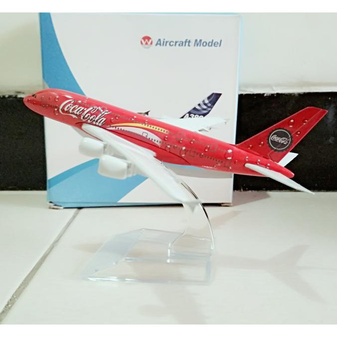 Jual Ecer Diecast Die Cast Miniatur Pesawat Planes Coca Cola Coke ...