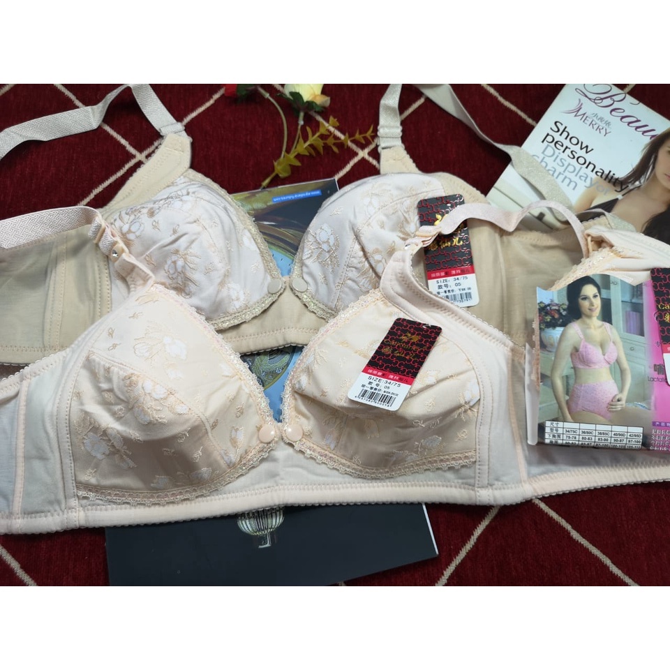 Jual BRA / BH WANITA 05 BH MENYUSUI TANPA KAWAT KAIT 3 PAKAIAN DALAM ...