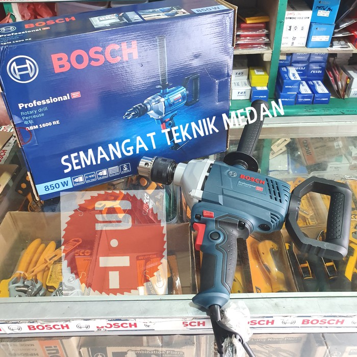 Jual GBM1600RE MESIN BOR BESI LISTRIK ELECTRIC DRILL 16mm GBM 1600 RE BOSCH | Shopee Indonesia