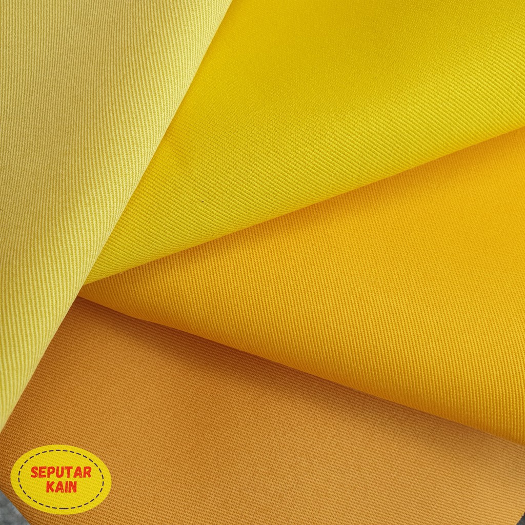 Jual Kain Twill Poly/PE (Kuning) | Shopee Indonesia