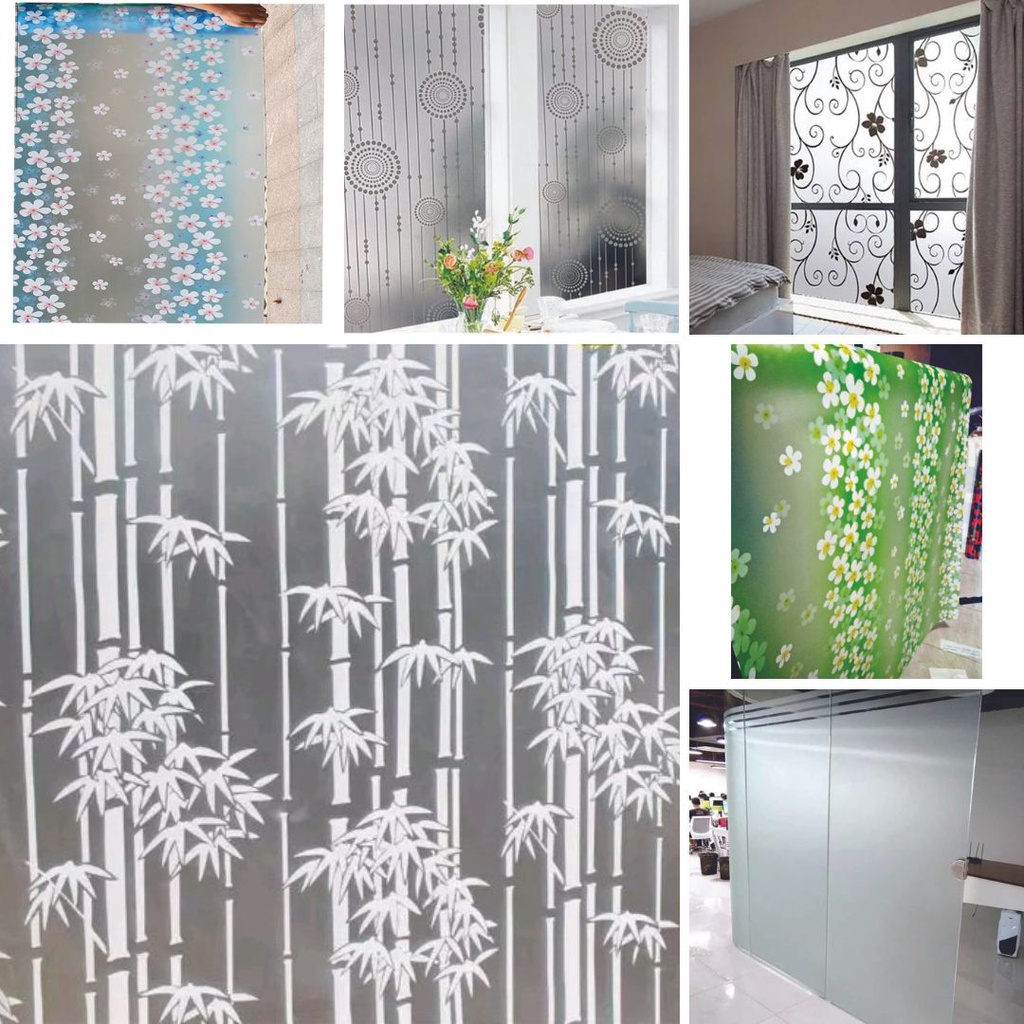 Jual Stiker Kaca Jendela Rumah Tidak Tembus Pandang Sticker Kaca Motif ...
