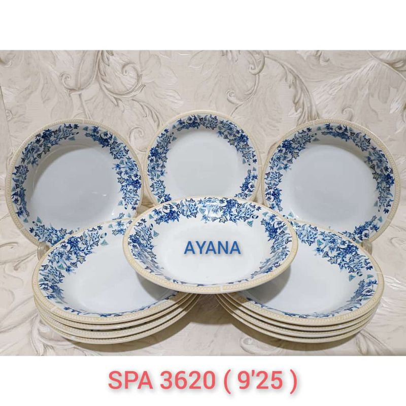 Jual Piring makan WOK 9,25 inch Keramik Vicenza (12 Pcs) / Piring ...