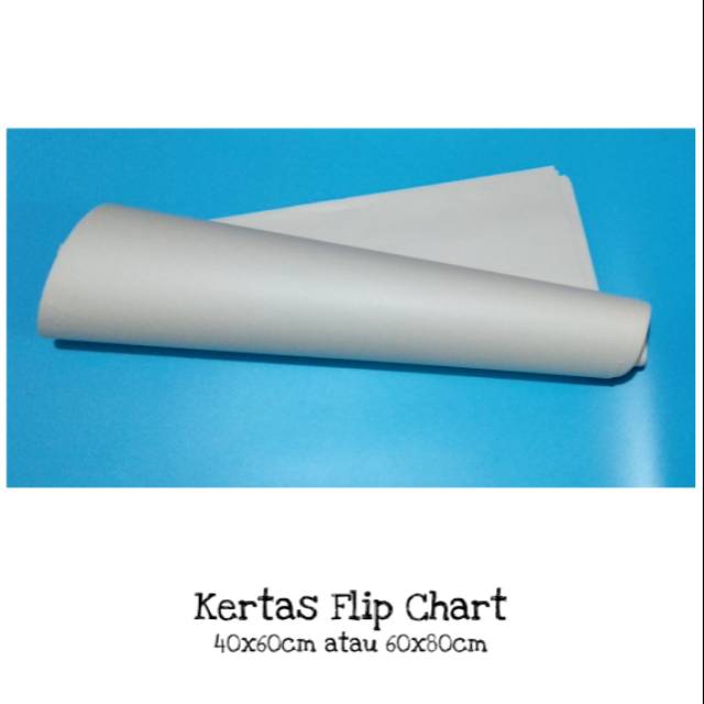 Jual 25 lembar Flip Chart/ Kertas kosong ukuran besar/ Kertas buram ...