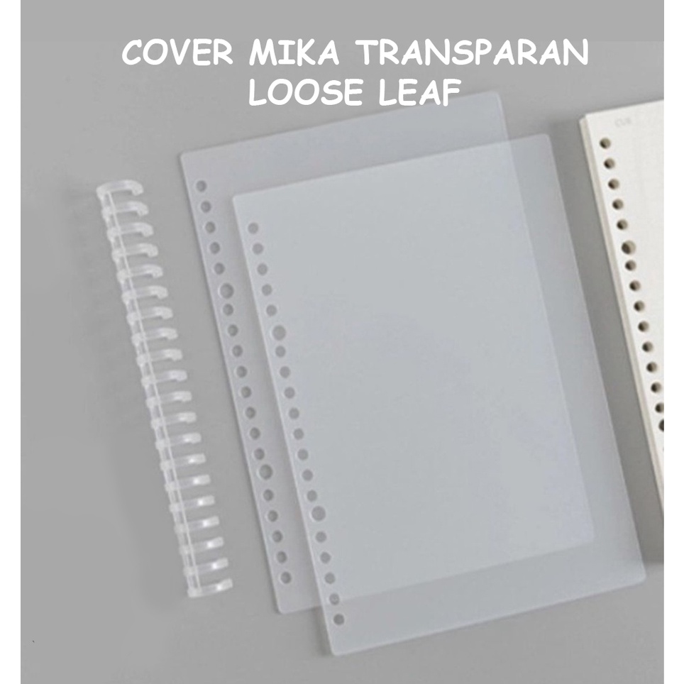 Jual Cover Sampul Mika Tebal Buram Loose Leaf Untuk Binder Ukuran A5 ...