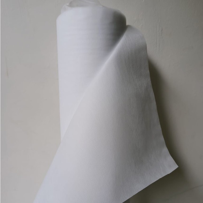 Jual kain warp/kain buket bunga putih 75gsm per meter | Shopee Indonesia