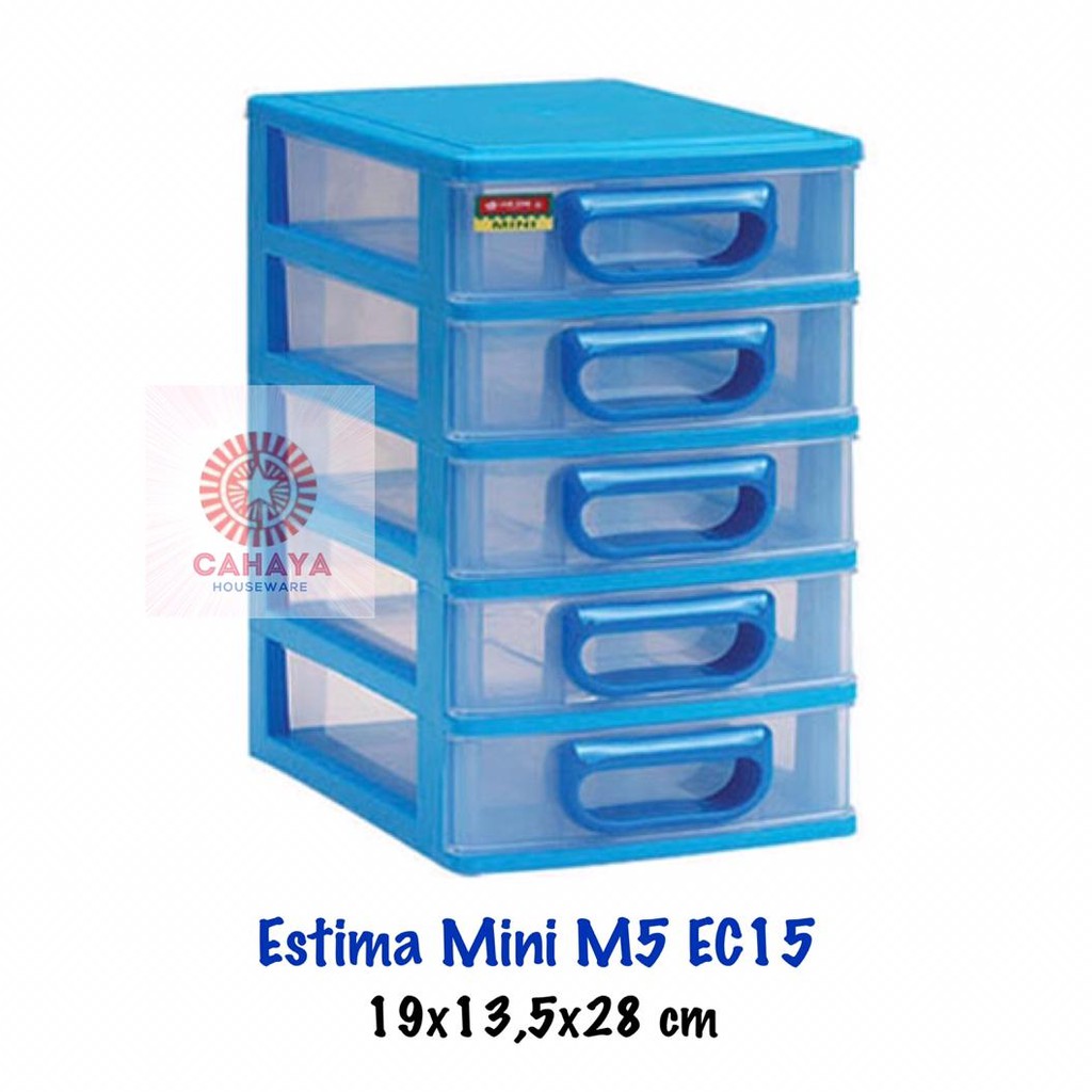Jual Estima Mini Container M5 EC-15 Rak Tempat Alat Tulis Kantor Laci ...