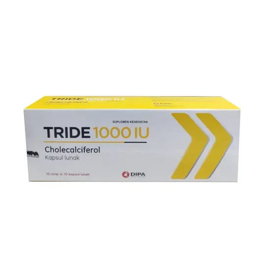 Jual TRIDE VITAMIN D3 1000 IU ( isi 10 setrip @10 kapsul ) | Shopee ...