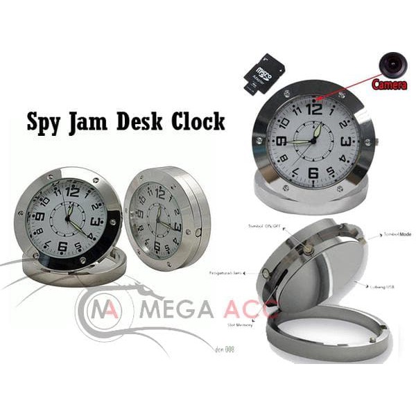 Jual Spy Cam Desk Clock ( Spy Kamera Bentuk Jam Meja ) | Shopee Indonesia
