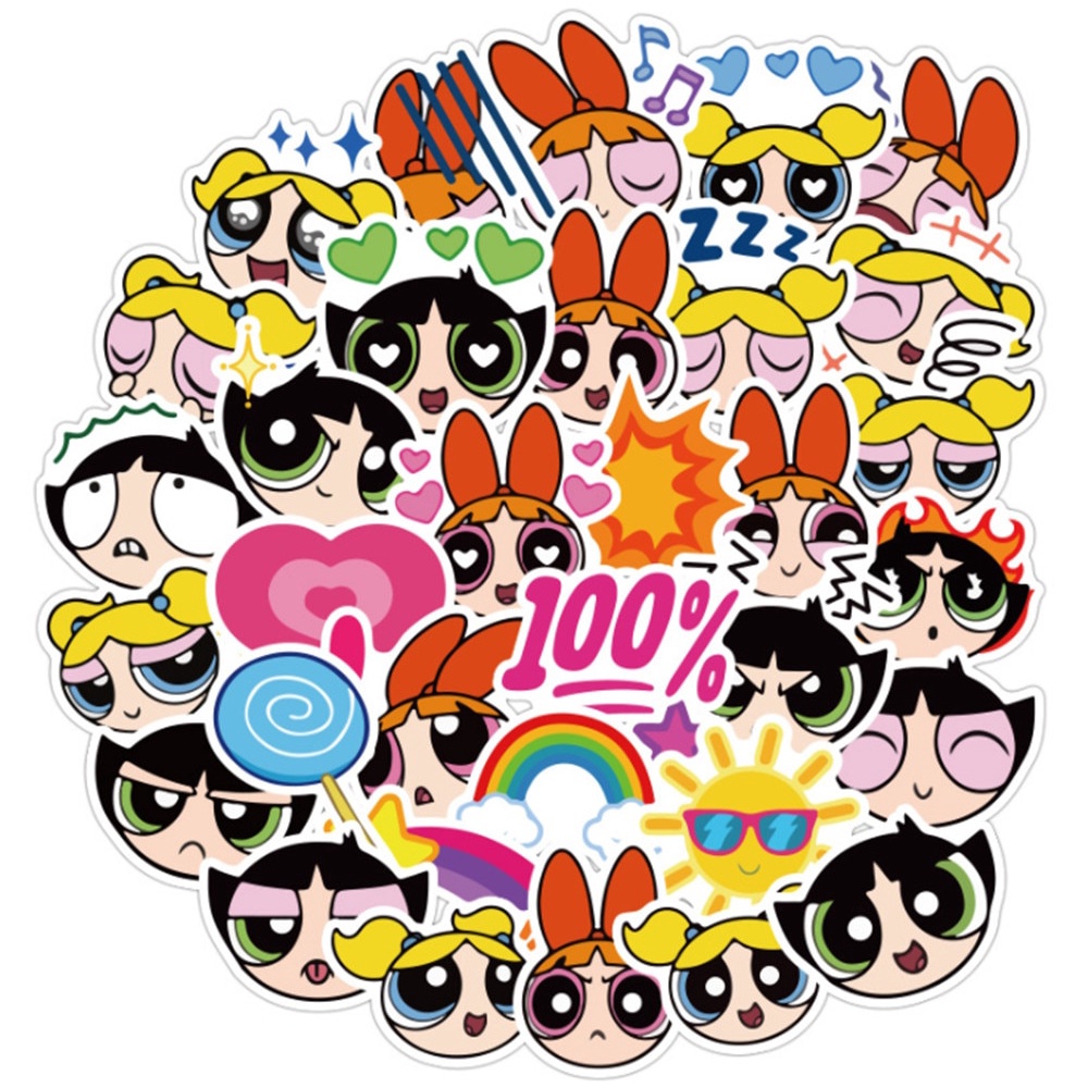 Jual Powerpuff Girls Sticker Pack (40pcs) | Shopee Indonesia