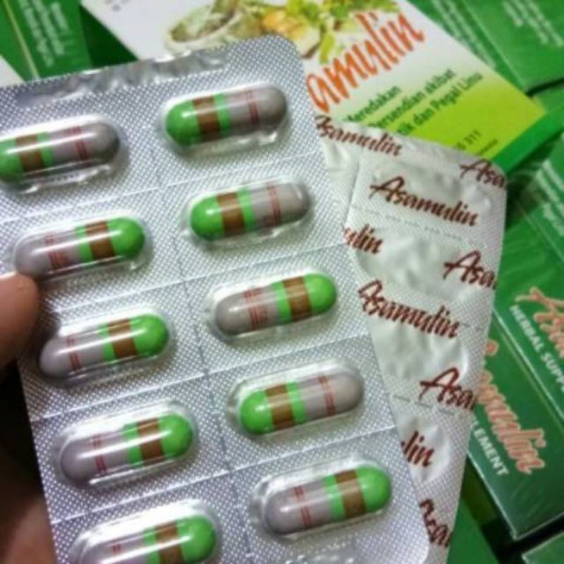 Jual Ecer 1 Blister Isi 10 Kapsul ASAMULIN ORIGINAL ASLI ASAMURAT PEGAL ...