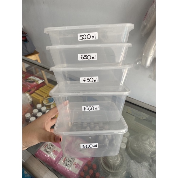 Jual (UKURAN 750ml) Thinwall Container | Wadah Plastik Makanan | Kotak ...