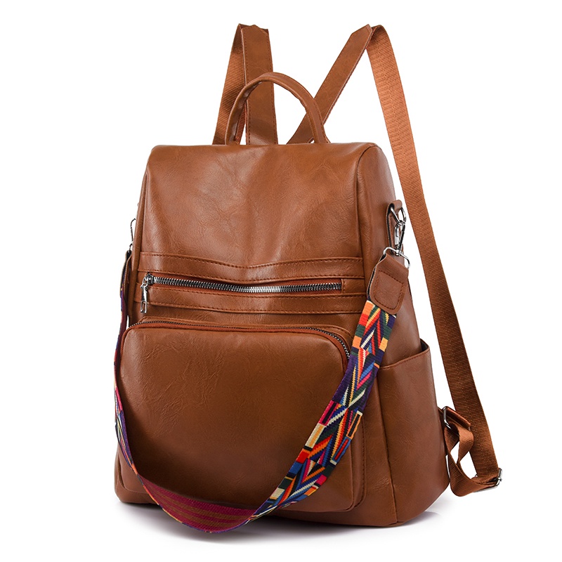 Jual 14 inch Laptop tas Besar bag Perempuan Waterproof leather Ransel ...