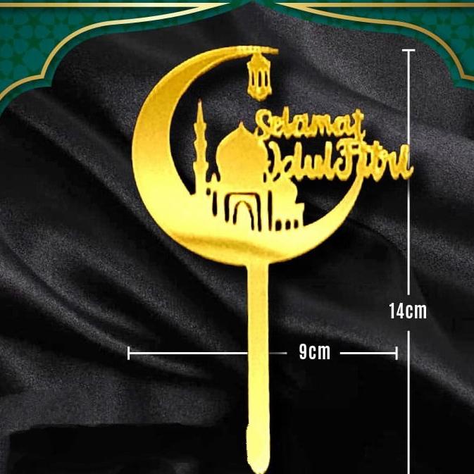 Jual ] Cake Topper Idul Fitri Moon Mosque | Shopee Indonesia