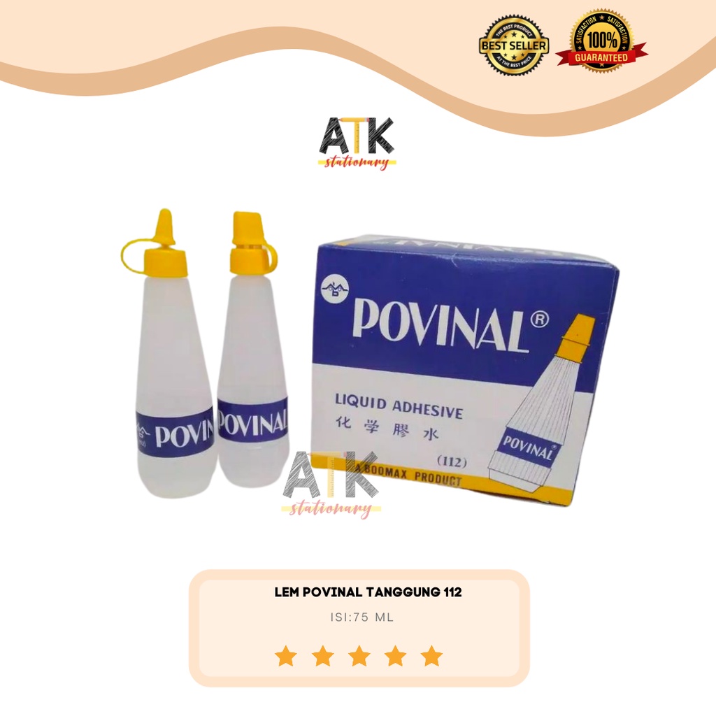 Jual Lem Povinal 112 Tanggung 75 ML atk | Shopee Indonesia