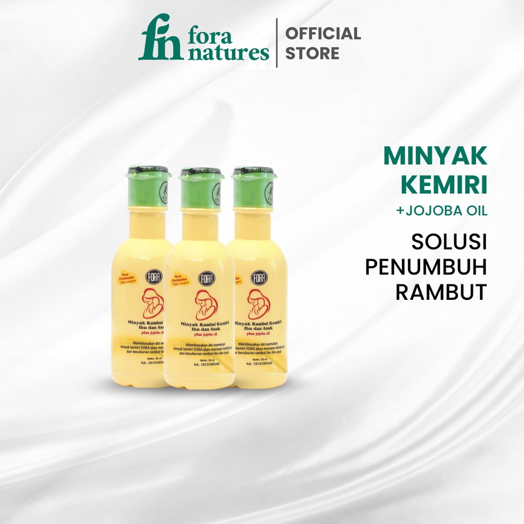 Jual Fora Natures Minyak Kemiri Penumbuh Rambut 3 pcs | Shopee Indonesia