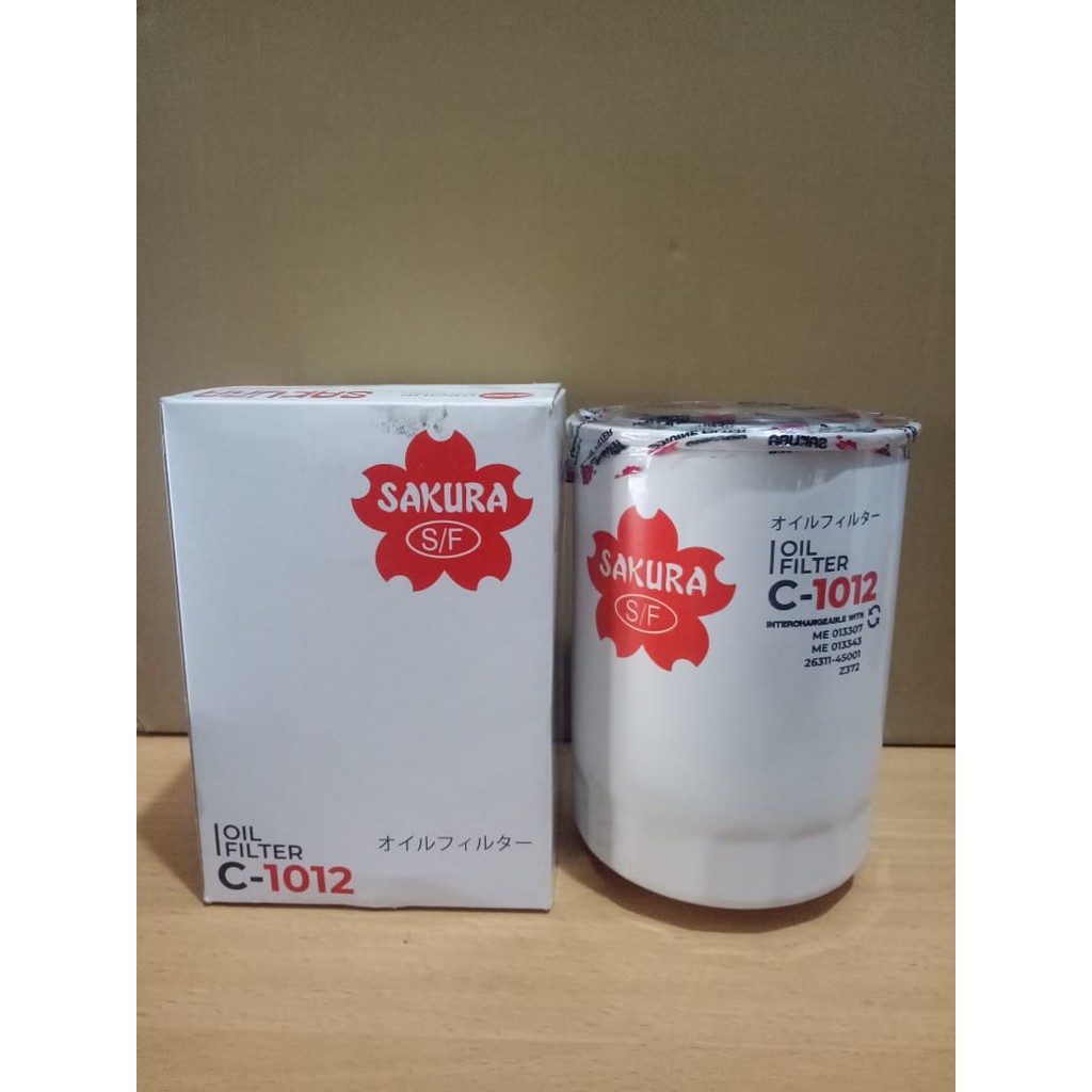 Jual SARINGAN OLI CANTER C-1012 SAKURA / OIL FILTER | Shopee Indonesia