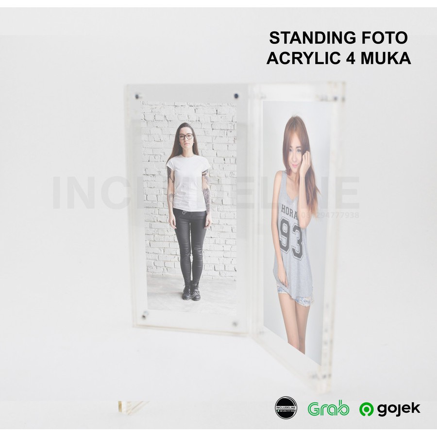 Jual Acrylic standing frame 4 MUKA FOTO | Shopee Indonesia