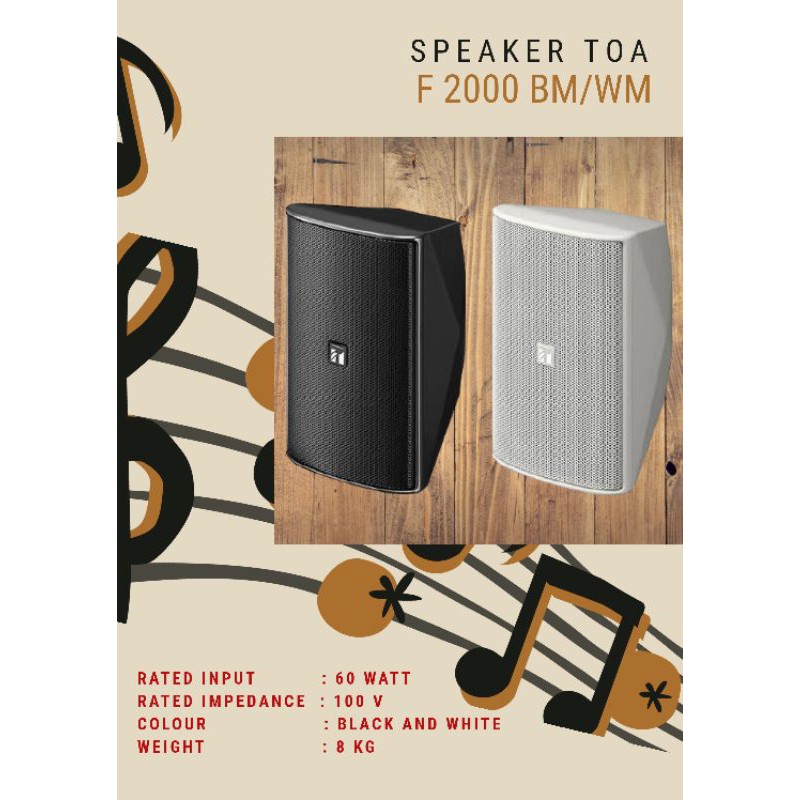 Jual SPEAKER DINDING TOA ZS F 2000 BM/WM | Shopee Indonesia