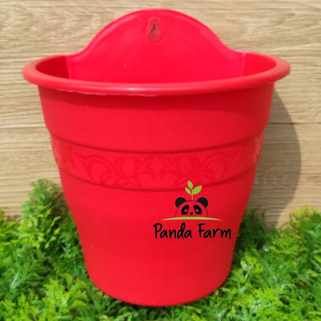 Jual Pot Dinding Cantik Warna Merah | Shopee Indonesia