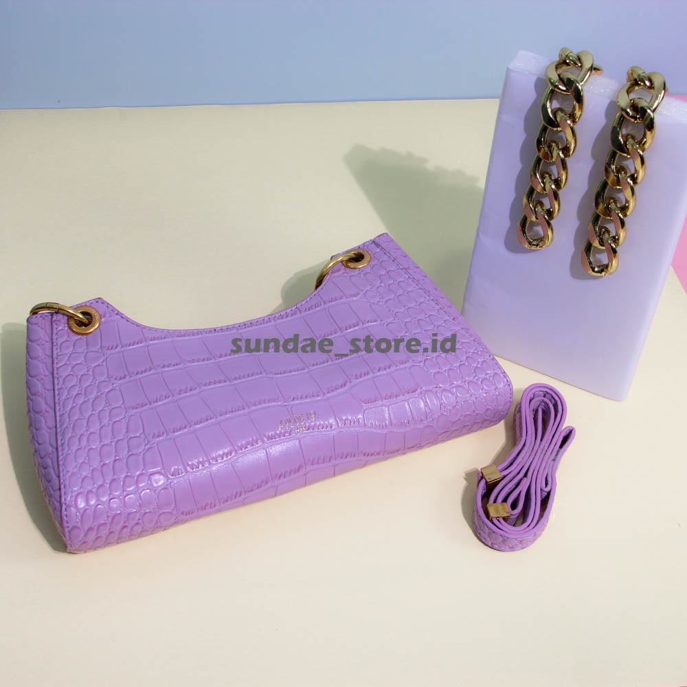 Jual TAS APEDE MOD BAG FROGGY CROC CORAK KULIT BUAYA (RANTAI BESAR ...