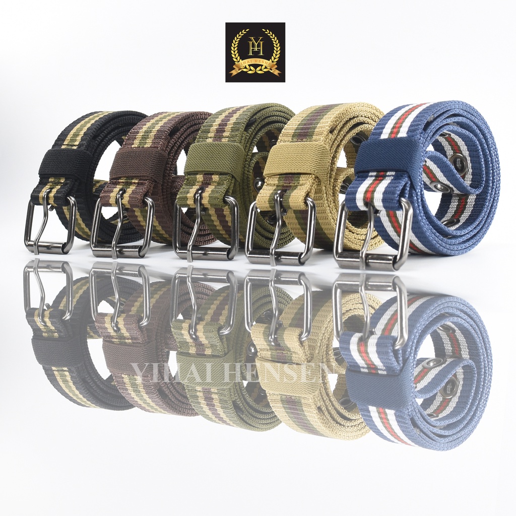 Jual [Y&H] Ikat Pinggang Pria Nylon Canvas Sabuk Tactical Military ...