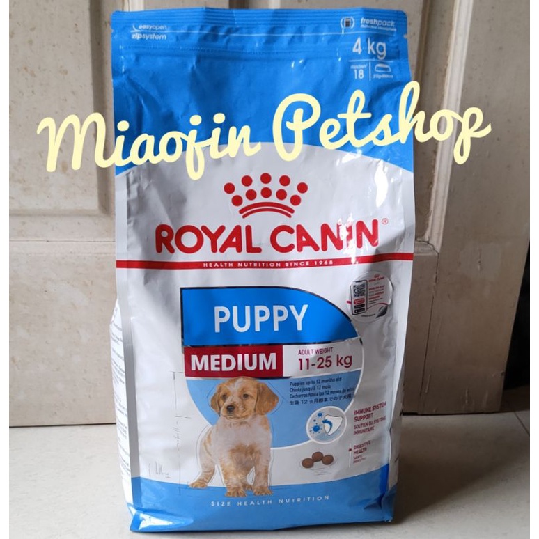 Jual Royal Canin Medium Puppy 4kg - Makanan Anak Anjing Dog Food Happy ...