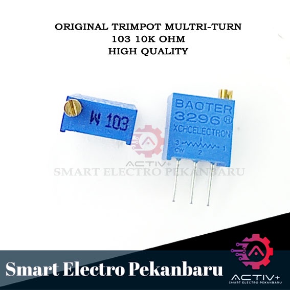 Jual ORIGINAL TRIMPOT 103 10K OHM MULTI-TURN POTENSIO METER MULTITURN ...