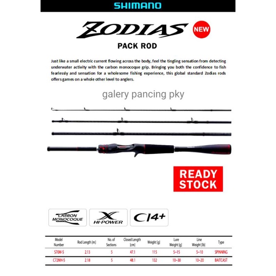 Jual Shimano Zodias travel rod 2021 | Shopee Indonesia