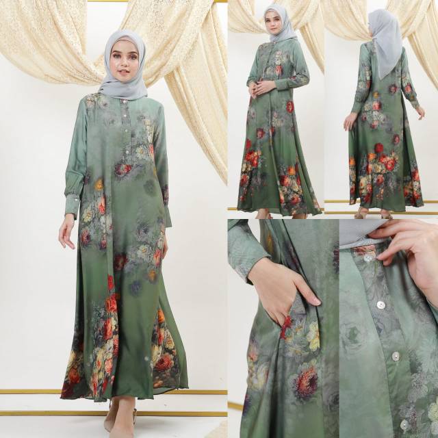 Jual GREEN Floral ( MEDINA SERIES ) | Shopee Indonesia