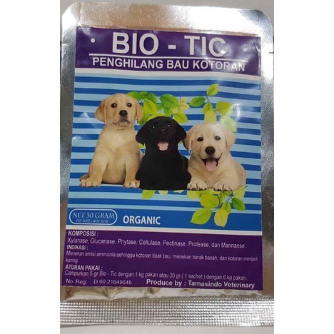 Jual BIOTIC / BIO TIC / BIO-TIC 30 gr Penghilang bau kotoran anjing ...