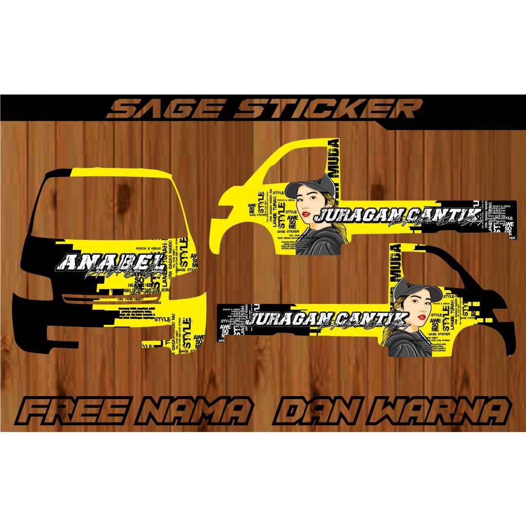 Jual decal mobil pick up gran max | Shopee Indonesia