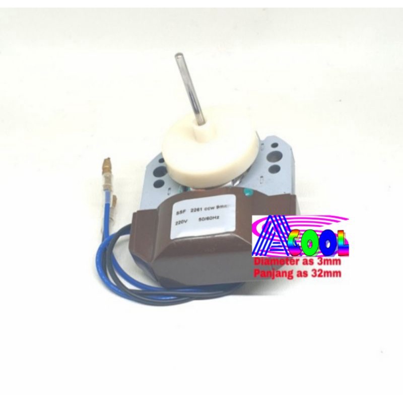 Jual Fan Motor Kulkas 2261 Model Sharp/Dinamo Fan Blower Showcase/Sokes ...