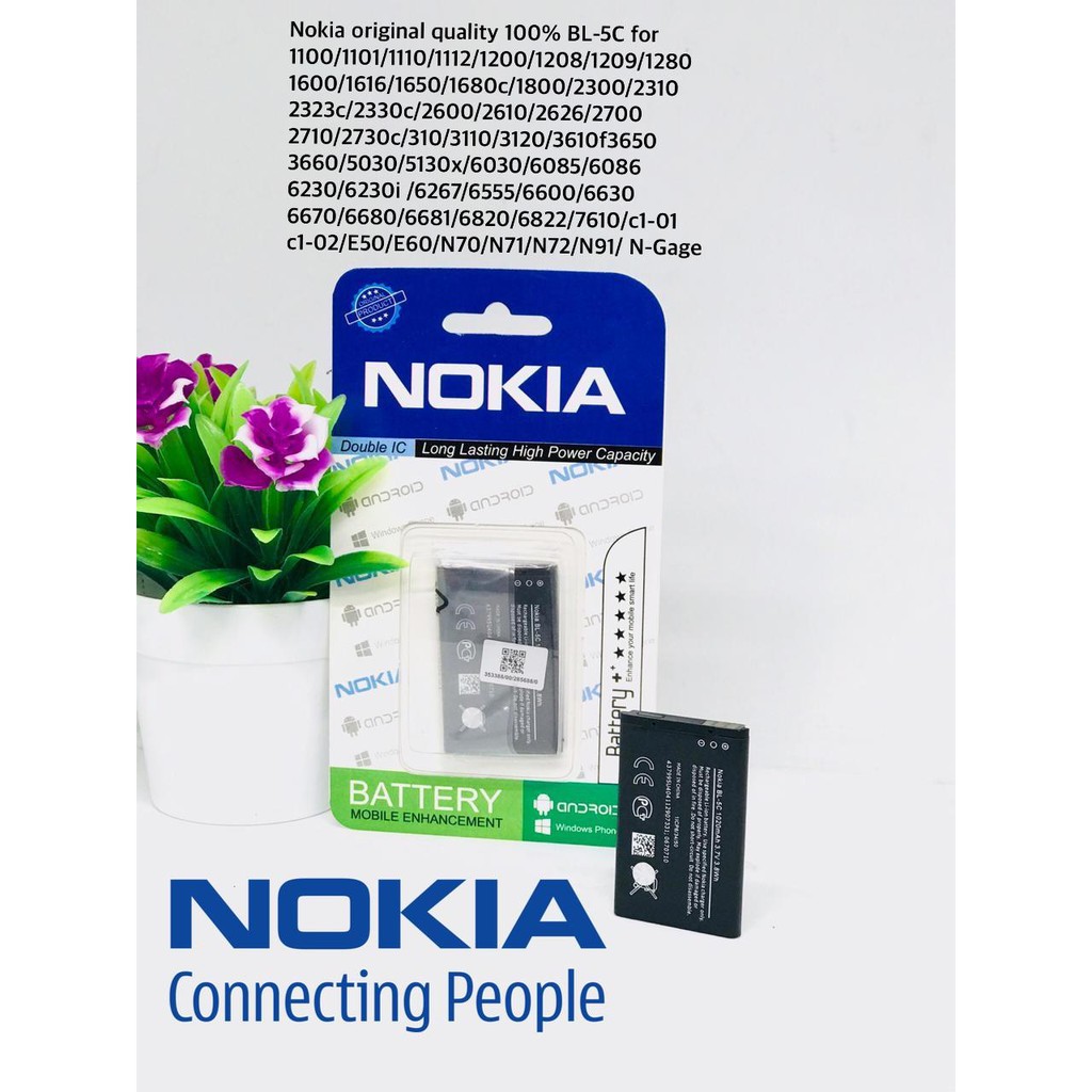 Jual Baterai Battery Nokia Original BL-4C/BL-5C VIZZ DAN ORIGINAL | Shopee Indonesia