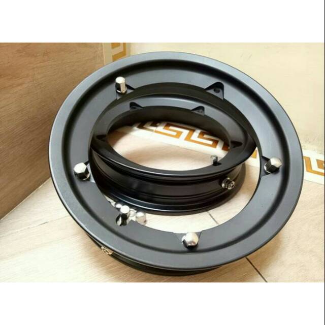 Jual Velg tubeless vespa full CNC by garasi scooter Full Balck bukan ...