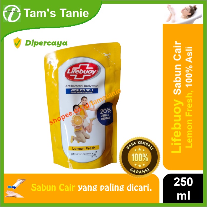 Jual Lifebuoy Sabun Cair Lemon Fresh Isi Ulang - 250 ml | Shopee Indonesia