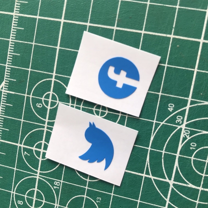 Jual social media logo icon twitter facebook stiker | Shopee Indonesia