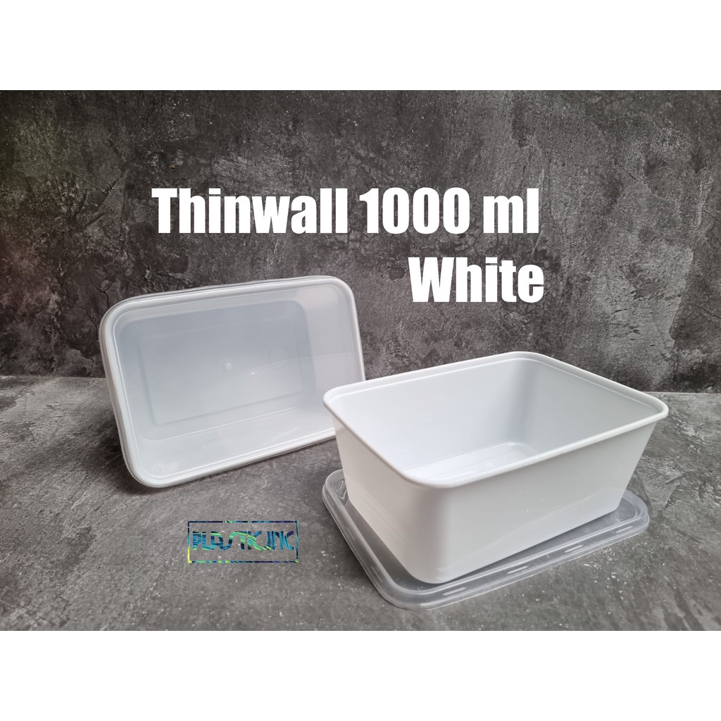 Jual Thinwall 1000 ml Warna/Box Kotak Plastik Warna/Thinwall Warna ...