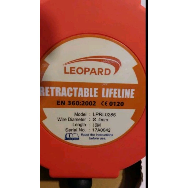 Jual Safety Croll retractable lifeline leopard 10M LPRL 0285 | Shopee ...