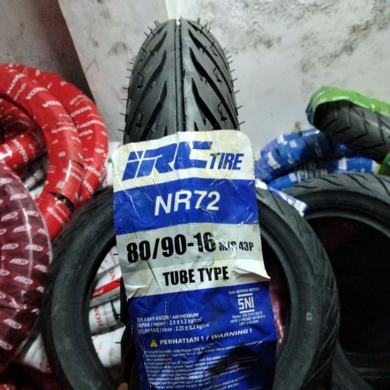 Jual Ban Luar Motor Ring 16 IRC NR72 80/90 -16 Tube Type Ring16 ...