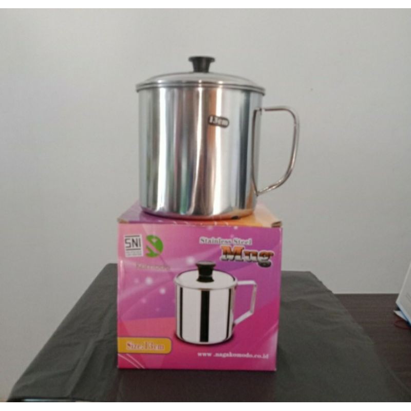 Jual Mug Stainless Steel 13 cm Merek Komodo | Shopee Indonesia