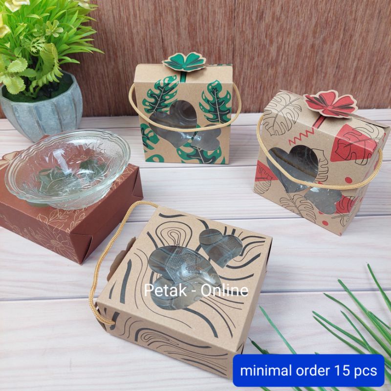 Jual 15 Pcs, Mangkok Beling Kemasan Box Coklat | Shopee Indonesia