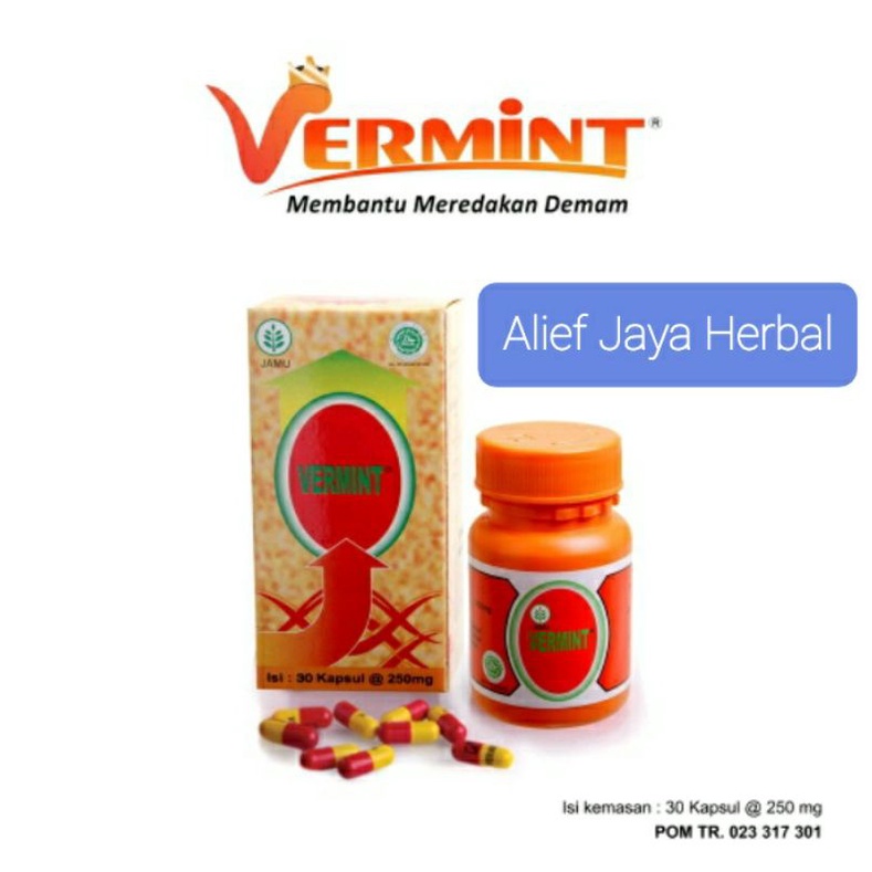 Jual VERMINT 30 KAPSUL - VERMINT (Kapsul Cacing) | OBAT TYPUS | PENURUN ...