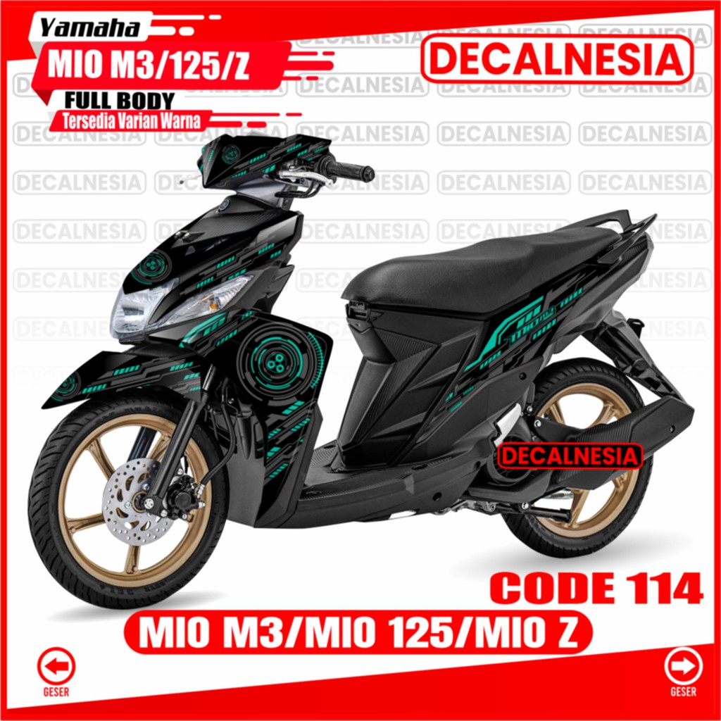 Jual Decal Stiker Mio M3 Full Body Sticker Motor Mio M3 125 Z Modif ...