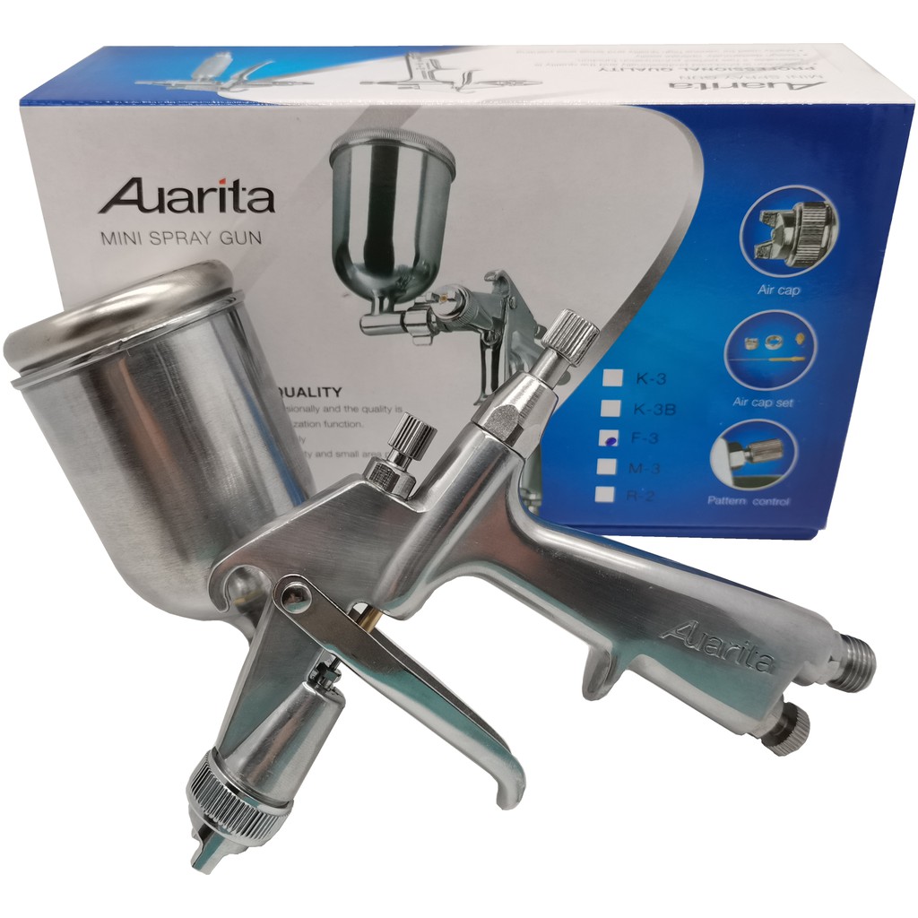 Jual Auarita F3 car spray gun for paint Pistol Airbrush Semprot 125ml 1 ...